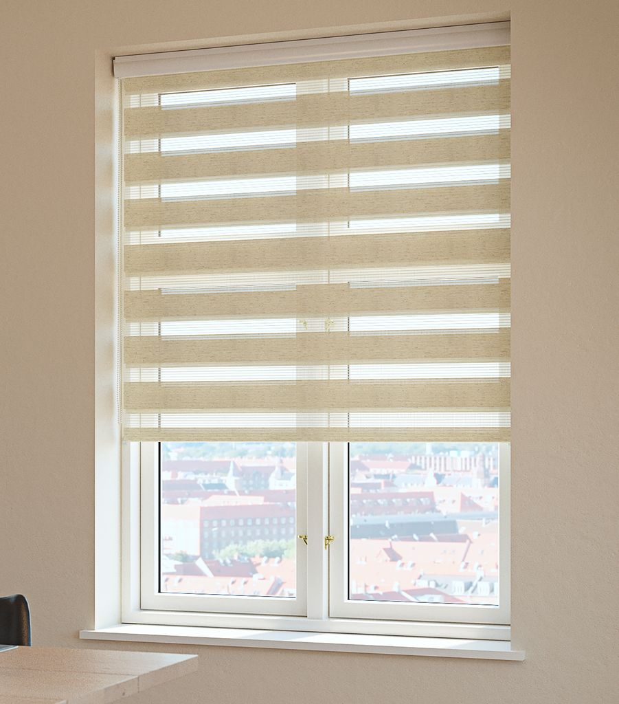 Rolgordijn duo ALSTEN 200x180 naturel | JYSK