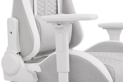 Gaming chair NIBE white/beige fabric | JYSK