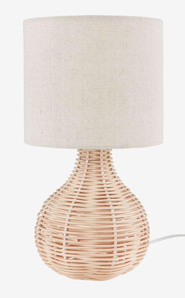 Tafellamp HELMER Ø17xH32cm naturel | JYSK