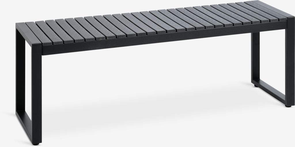 Panca da esterno SAUNTE L120xP35 cm nero | JYSK