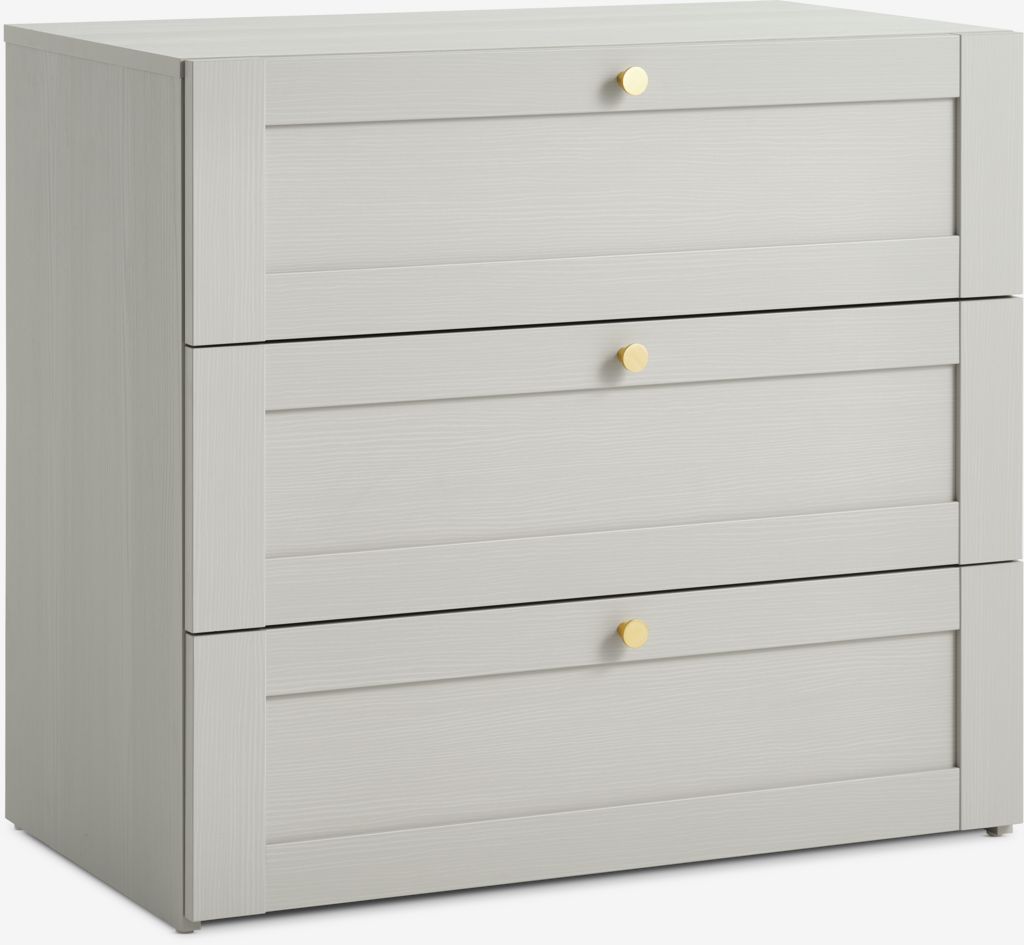 Cómoda FRAMLEV 3 cajones gris | JYSK
