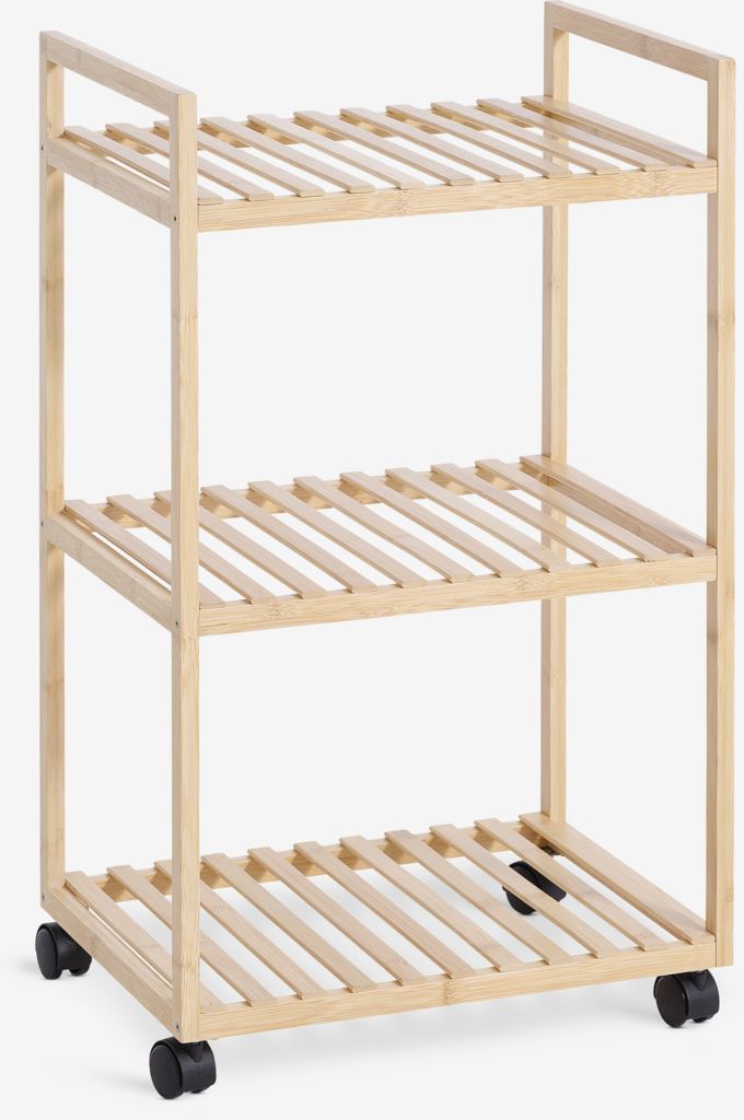 Rullebord EGTVED 3 hylder bambus | JYSK