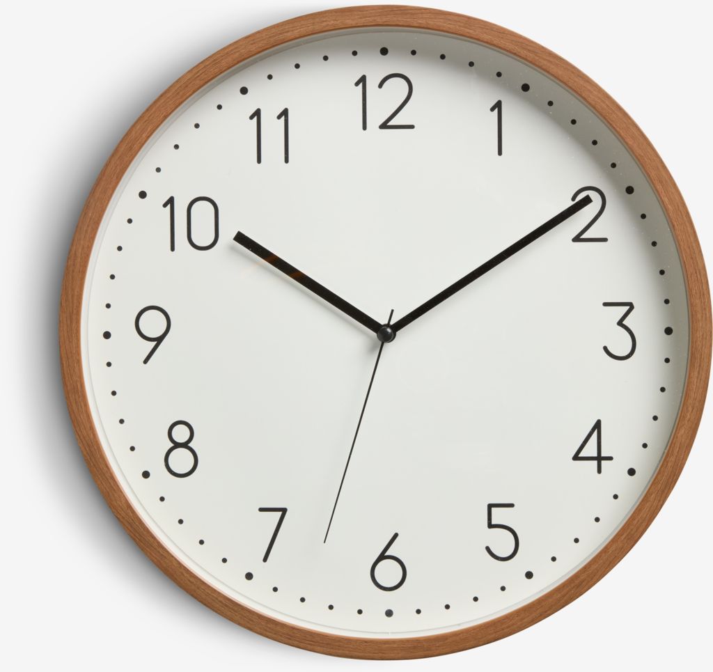 Horloge murale ASKILD Ø30cm brun | JYSK