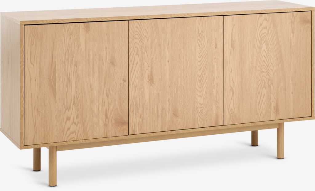 Aparador ALSTED 3 portas cor carvalho natural | JYSK