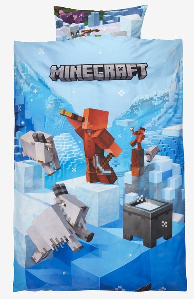 Duvet cover set MINECRAFT 2023 Single blue | JYSK